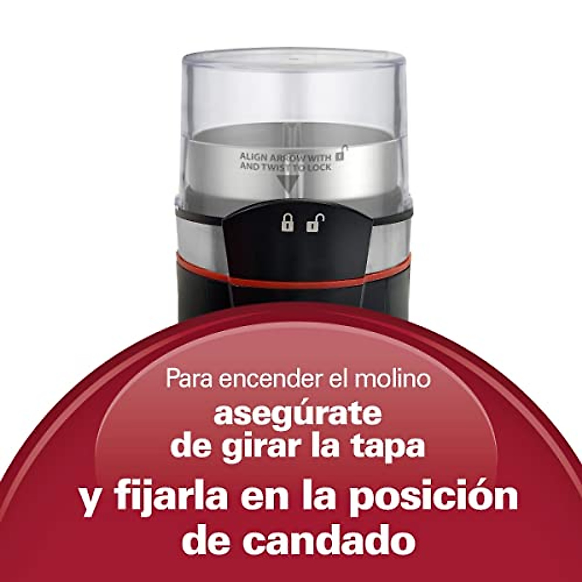 Hamilton Beach 10oz Electric Coffee Grinder with Multiple Grind Settings for up to 14 Cups, Stainless Steel Blades, Black