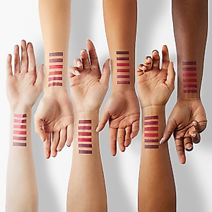 evpct CmaaDu 6Pcs Liquid Matte Lipstick Lipgloss Set for Women Dark Deep Bright Ruby Blood Brick Plum Mauve Rose Red labiales mate 24 horas originale matte larga duracion 24 Hour Lipstick Long Lasting