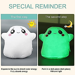 FRSHALOUIS Ghosty Plush Toy Doll - Glow in The Dark Fluorescent Plush Toy,Halloween Foxy and Boxy Plush The Best Gift for Christmas Birthday (Ghosty)