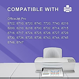 952XL Ink Cartridges Remanufactured Replacement for HP 952XL use with OfficeJet 8702 7720 8710 8720 8210