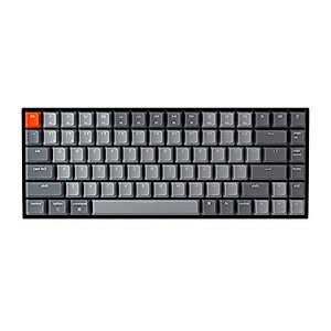 Keychron K2 75% Layout RGB Bluetooth Wireless Mechanical Keyboard with Gateron G Pro Red Switch/Anti Ghosting/N-Key Rollover, Compact 84 Keys USB Wired Gaming Keyboard for Mac Windows-Version 2