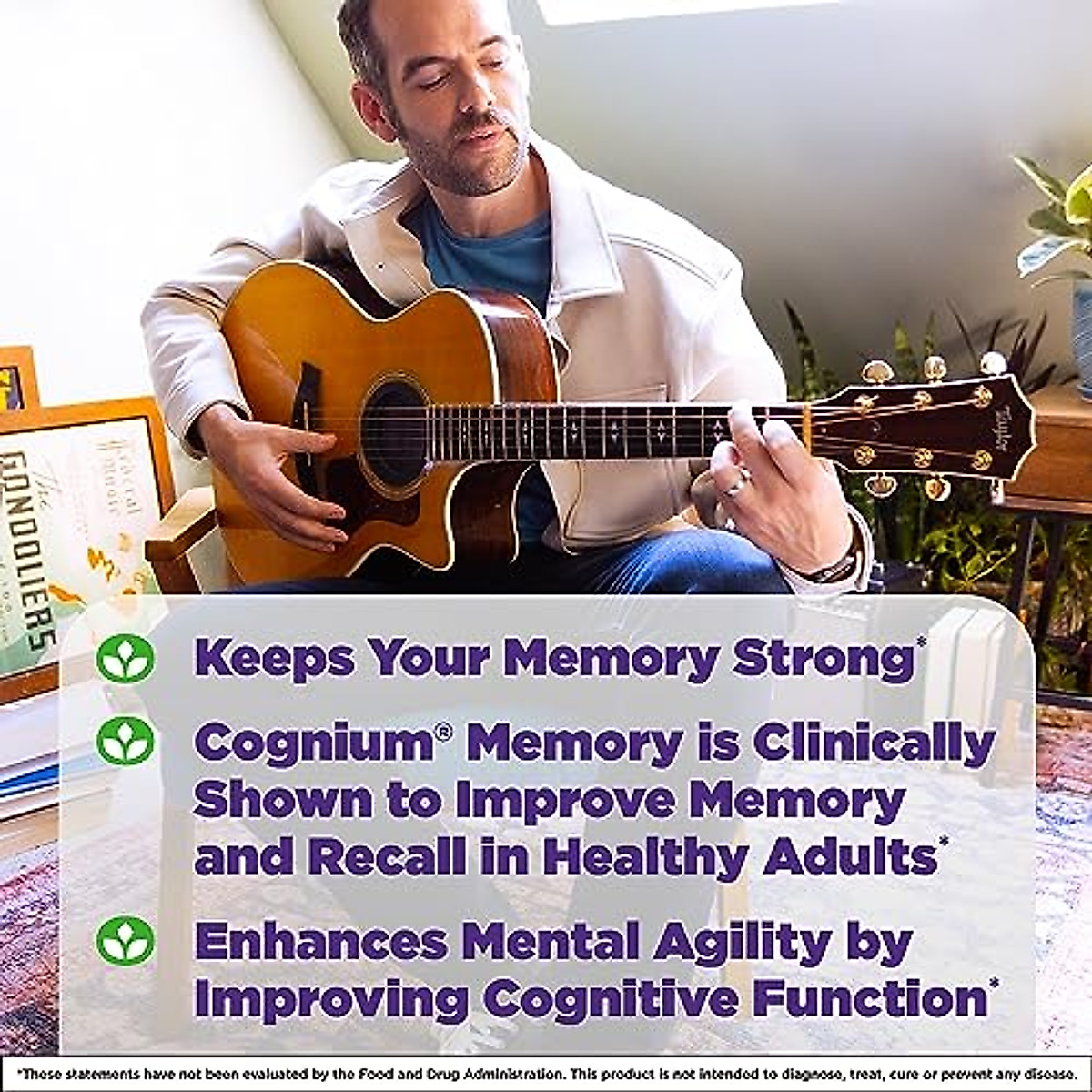 Natrol Cognium Memory Extra Strength Silk Protein Hydrolysate 200mg, Dietary Supplement for Brain Health and Memory Support, 60 Tablets, 30 Day Supply