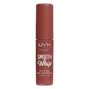 NYX PROFESSIONAL MAKEUP Smooth Whip Matte Lip Cream, Long Lasting, Moisturizing, Vegan Liquid Lipstick - Latte Foam (Pinky Mauve)
