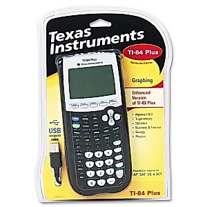 TI-84Plus Programmable Graphing Calculator, 10-Digit LCD (Renewed)
