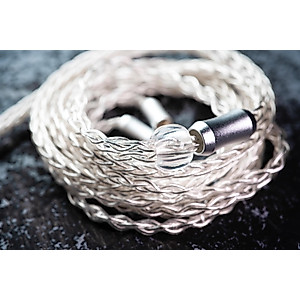 Linsoul Xenns Mangird Tea2 6BA + 1DD Hybrid IEM in-Ear Earphone with Hand-Created Faceplate, Detachable 2pin 6N OCC Cable for Audiophiles Musician(4.4mm, Mangird Tea2)