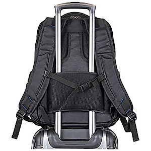 Kenneth Cole REACTION ProTec Travel Laptop Computer Bag, Black Commuter, 17" Backpack