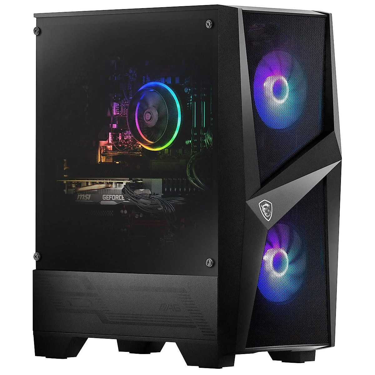 MSI Codex R (Tower) Gaming Desktop, Intel Core i5-10400F, GeForce RTX 2060, 16GB Memory, 500GB SSD + 1TB HDD, WiFi 6, VR-Ready, Windows 10 Home Adv. (10SC-033US)