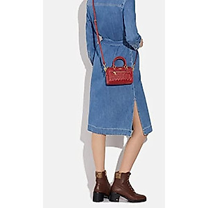 COACH Mini Rowan Crossbody Signature Leather (Gold/1941 Red)