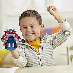 Transformers Playskool Heroes Rescue Bots Academy Optimus Prime Converting Toy, 4.5-Inch Action Figure, Toys for Kids Ages 3 and Up