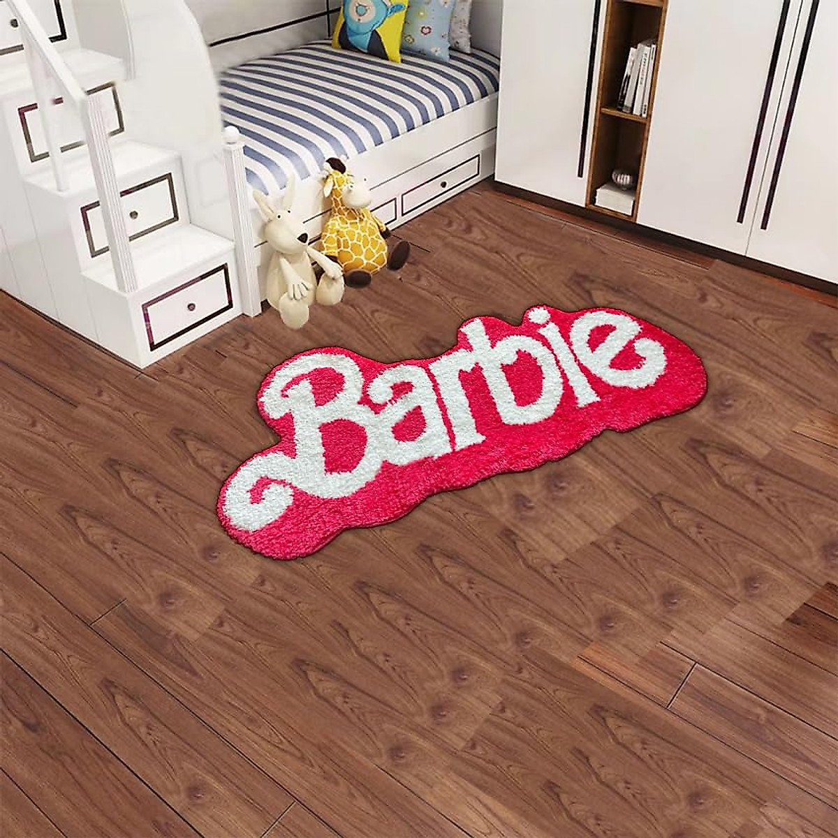 Luxape Mario Rug - Hypebeast Room Decor - Handmade & Premium- 35in (90cm) - Anime Rug - Designer Rugs - Aesthetic Room Decor - Cute Room Decor Coquette bathmat Rug