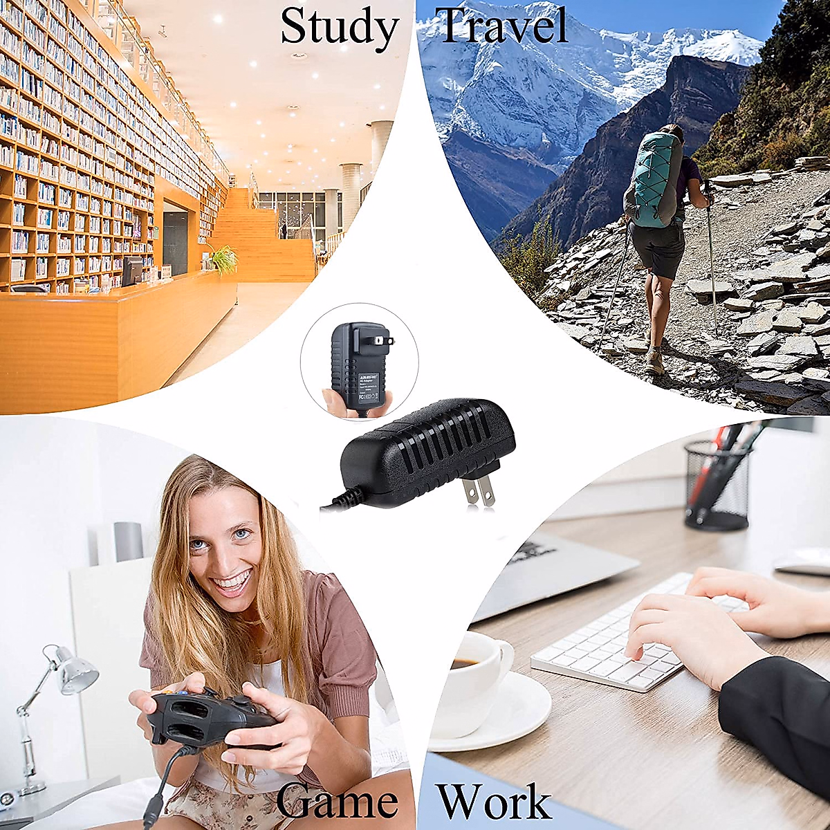 Digipartspower 9VDC AC Adapter Power Cord Compatible with Atari Flashback 2 Classic Game Console Flash Back