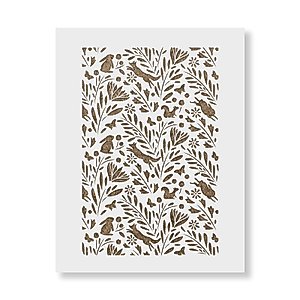 Forest Pattern Wall Stencil - Wall Stencil, Stencil Designs, Stencil for Painting, Wall Stencils - Decorate with Wall Stencils