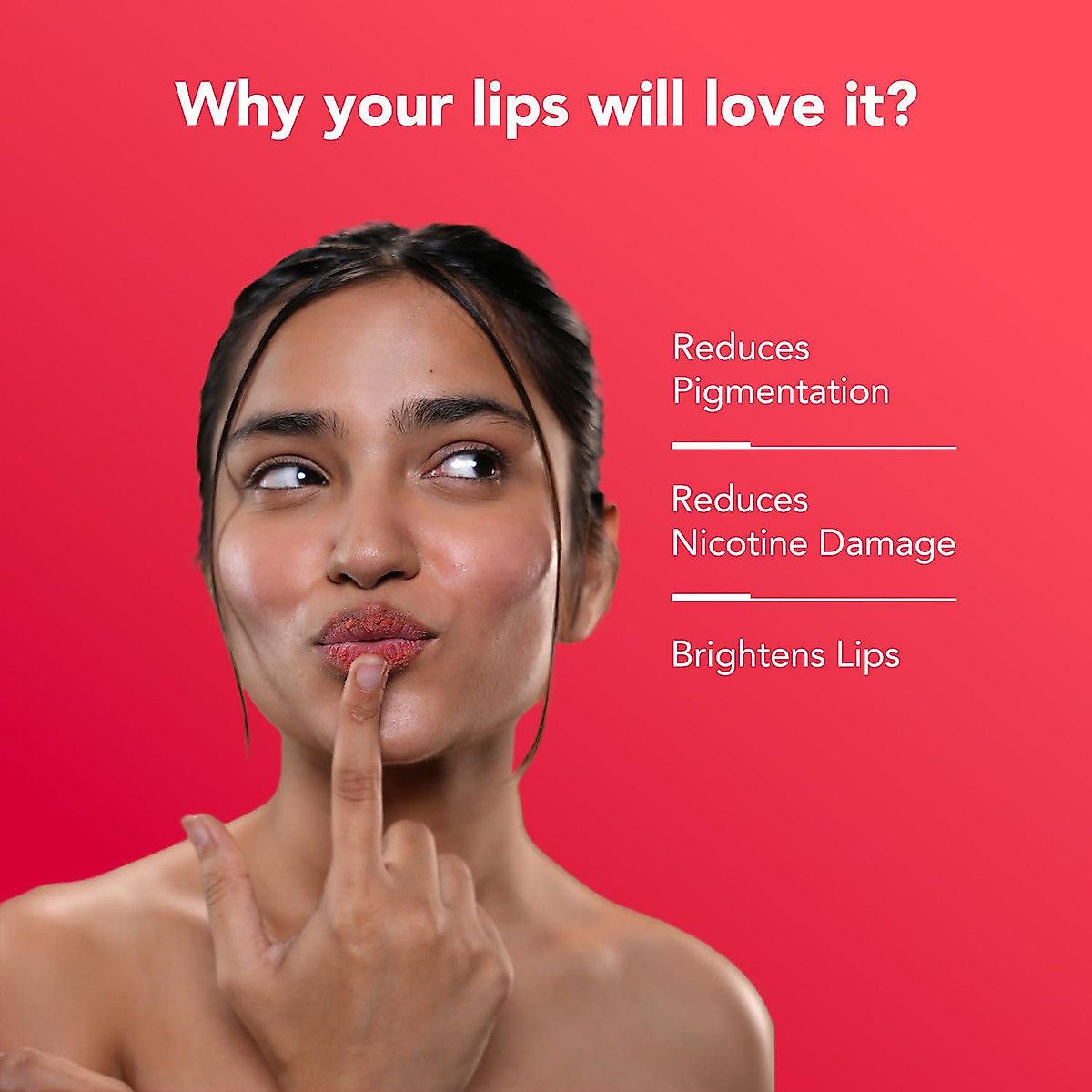 Bella Vita Organic NicoLips Lip Scrub Balm For Lightening & Brightening Dark Lips For Men & Women, 20g