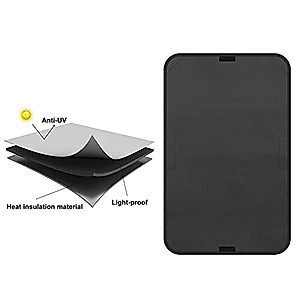 2 Pack RV Door Window Shade Cover,Foldable RV Sun Shade Windshield Blackout Shower Curtains Coverage RV Accessories Fits for Most RV,Trailer Motorhome,Interior Door Window Oxford Materials 25"X 16"