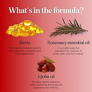 Ultra Biotin Shampoo for Thinning Hair - Extra Strength Volumizing Shampoo for Men and Women with B Vitamins and Rosemary Essential Oil - Sulfate Free Shampoo Biotin Formula for Hair and Scalp Care