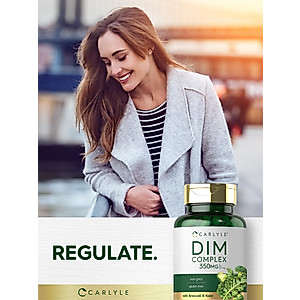 Carlyle DIM Supplement for Women & Men | 350mg | 200 Count | Vegetarian, Non-GMO & Gluten Free Complex