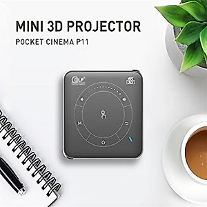 N/A Mini Projector 4K DLP Android 9.0 Support Mini video Beamer Mobile Phone with Battery ( Color : D )