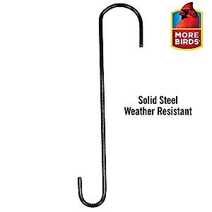 More Birds 12-Inch Extension Steel Hook, Windchimes