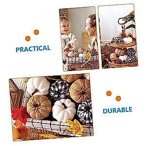 Abaodam 36 Pcs Thanksgiving Pumpkin Halloween Pumpkin Decorations Harvest Festival Decorations Dining Table Decor Christmas Ornament Festival Pumpkin Photo Ornament Fake Pumpkin Prop Mini