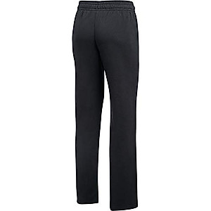 Under Armour Womens Hustle Fleece Pants , Black (001)/White , Large