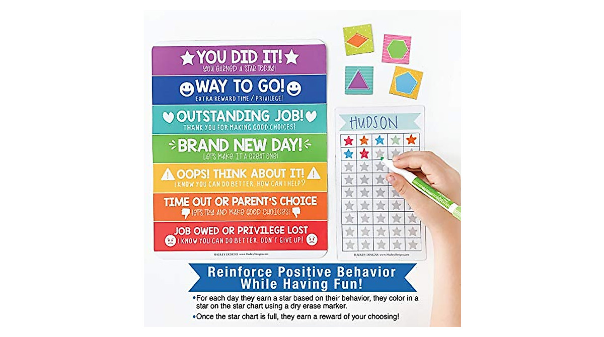 Magnetic Behavior Chart for Kids - Teach Responsibility