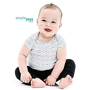 Simple Joys by Carter's Baby Boys' 6-Pack Short-Sleeve Bodysuit, Multicolor/Anchor/Dinosaur/Stripe/Whale, 0-3 Months