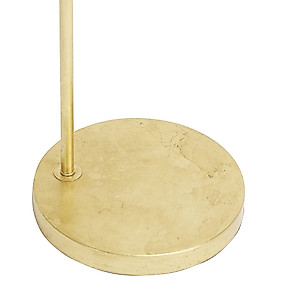 Decor Therapy Framboise Fringe Shade Floor Lamp, Gold Leaf