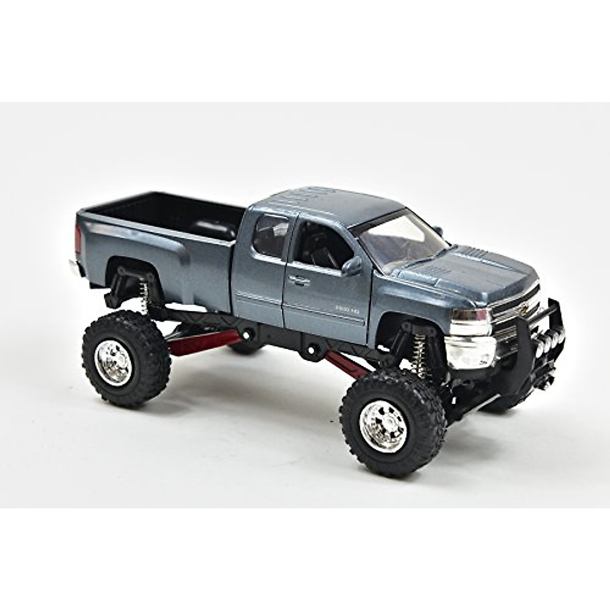 New Ray Silverado 2500 Hd Die Cast Chevrolet with Suspension 1/32° 54526 Blue, male