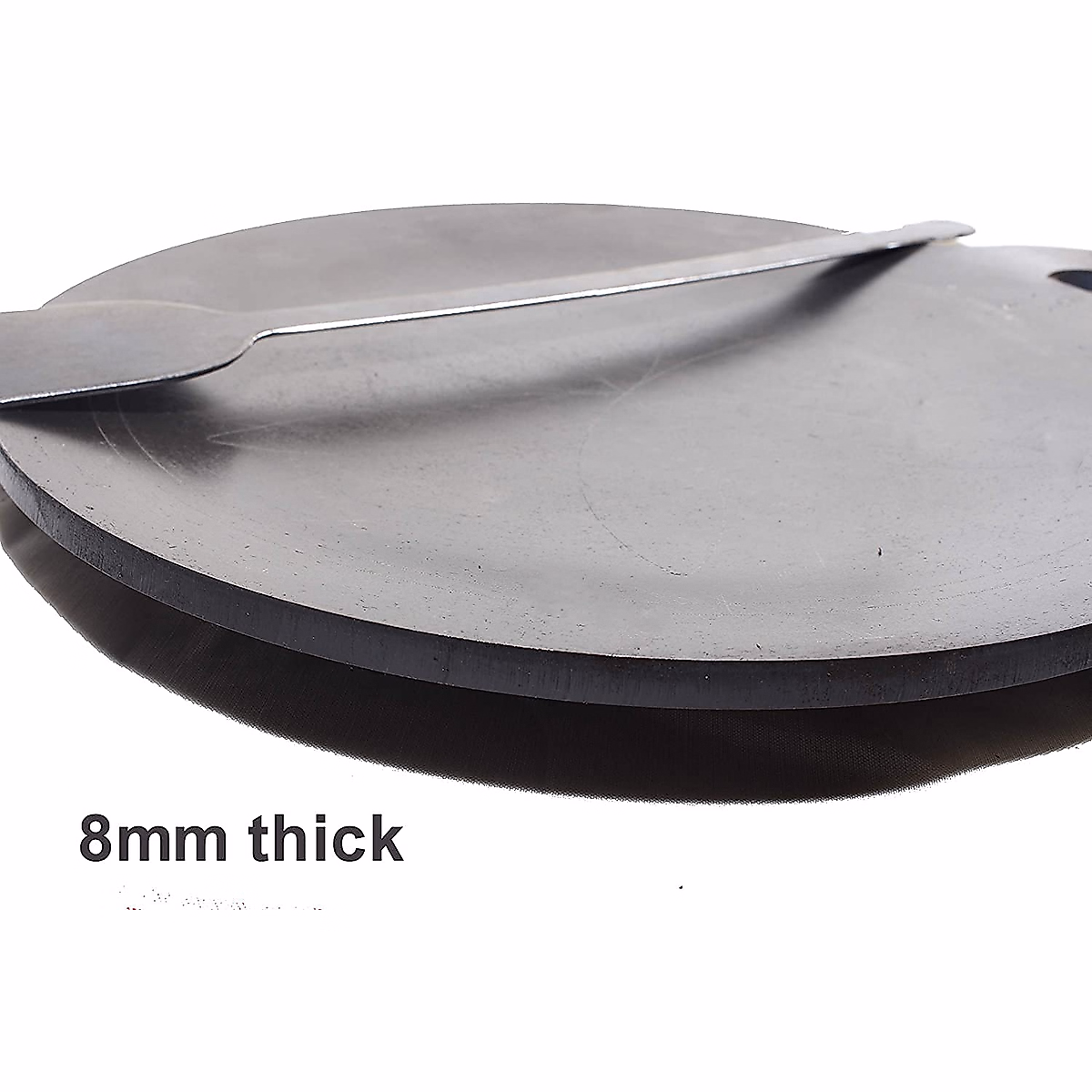 naksha Traditional Iron tawa,dosa Tawa,pan,Kallu Large Size (Black,8mm Thick) (13inch)
