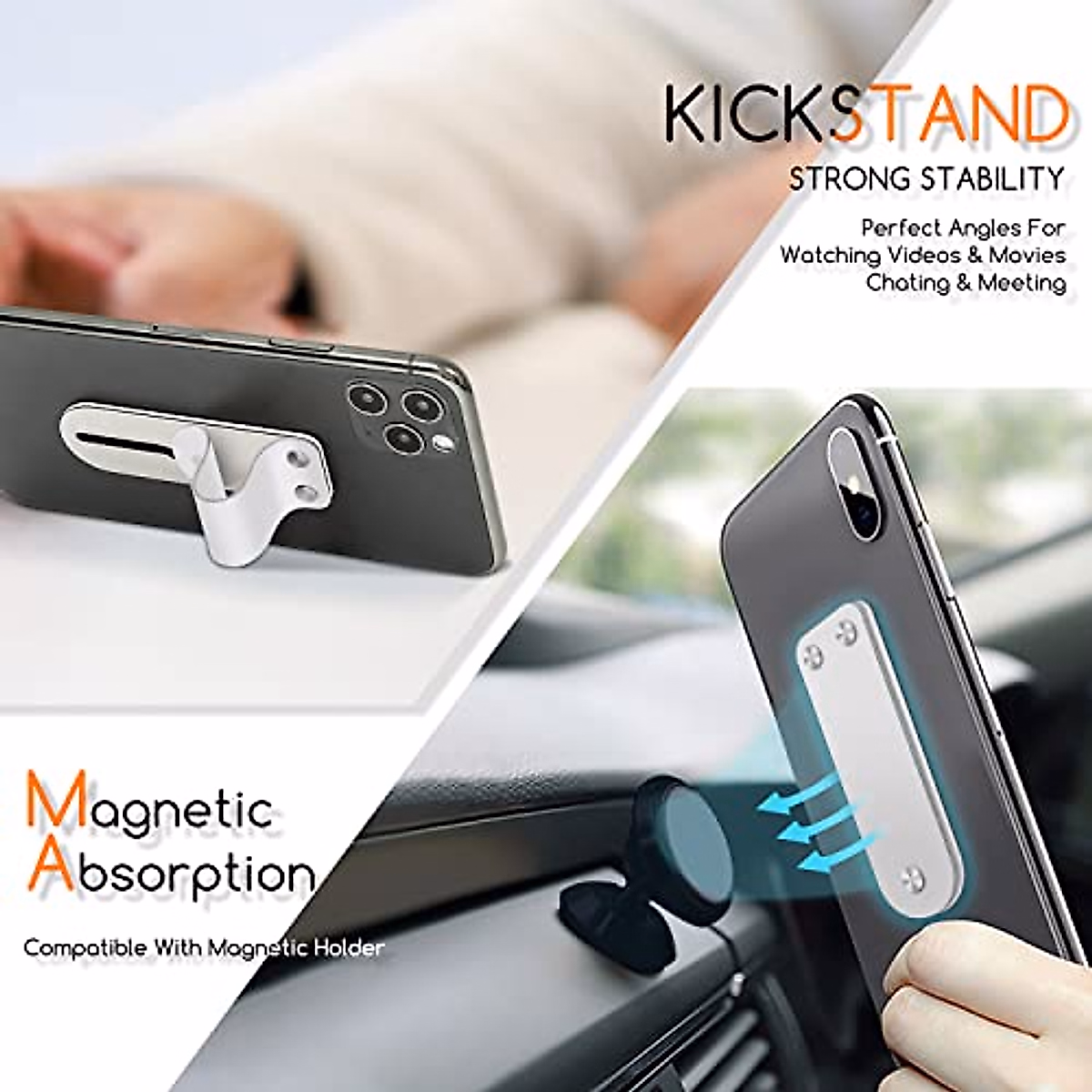 TOQMCI Phone Grip Strap Holder (White)