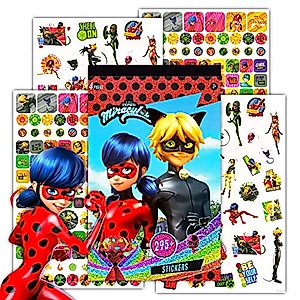Zagtoon Miraculous Ladybug Sticker Pack Bundle ~ 295+ Superhero Stickers Featuring Miraculous Ladybug (Miraculous Ladybug Party Favors)