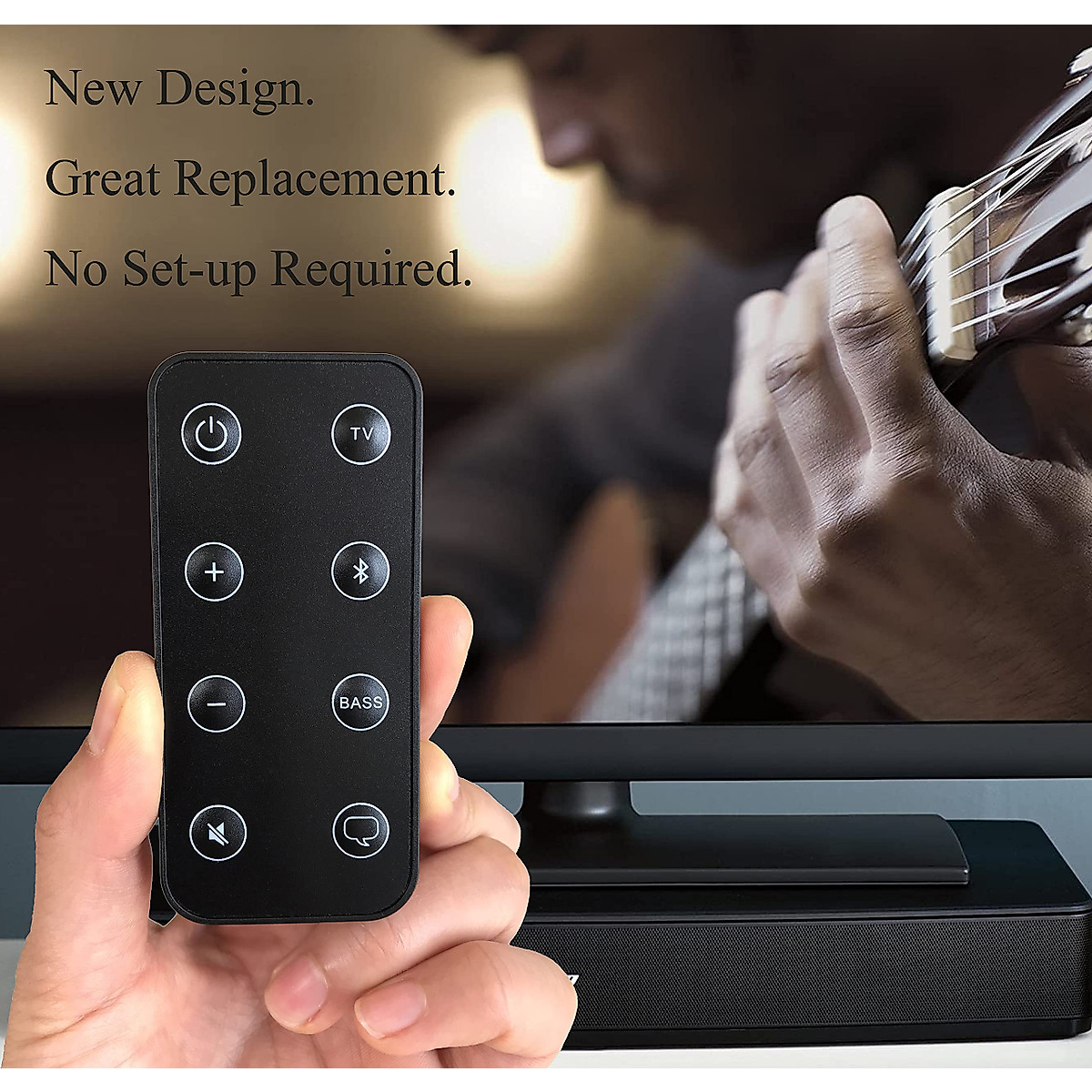 Replacement Remote Control for Bose Solo 5 10 Sound Bar Soundbar Series 2 ii; Solo 15 Series II 732522 418775 431974 TV Speaker Bluetooth