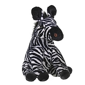 Wild Republic Zebra Plush, Stuffed Animal, Plush Toy, Gifts for Kids, Cuddlekins 12 Inches, Multicolor
