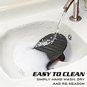 vivicreate 7 inch Burger Smasher,Patty Smasher,Hamburger Smasher Press,Griddle Press, Bacon Press, Grill Press, Burger Press,Meat Press, cast Iron Grill Press, Barbecue Press, with Wooden Handle