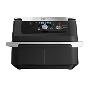 Ninja AD600CO Foodi 7-in-1 FlexBasket Air Fryer with 11-QT MegaZone & Basket Divider for Full Meals, Smart Finish Cook 2 Foods 2 Ways, Family Sized Capacity, Air Fry, Roast & More (Renewed)