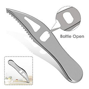 4 Pieces Stainless Steel Fast Remove Fish Skin Brush Plastic Fish Scales Graters Scraper Easy Kitchen Cleaning Tool (4pcs Set)