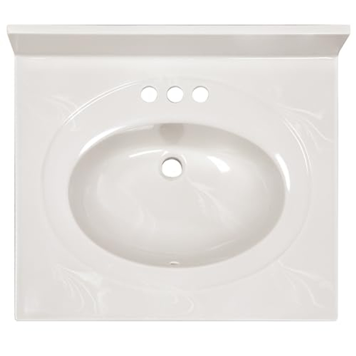 31 Inch Cultured Marble Vanity Top with Backsplash, Improved Package, Ivory – Design House, 586289