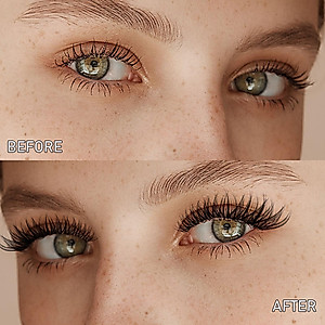 GAQQI Lash Clusters, Individual Lashes C Curl, DIY Lash Extension 10-16mm Mixed Length False Eyelash Clusters 120PCS, Natural & Wispy Lash Wisps (C Curl,10-16mm)