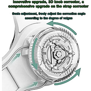 UGANI Hallux Valgus Corrector, Adjustable Bunion Splint with Silicone Inner Pad, Adjustable Bunion Splint for Bunion Relief with Knob Correction, Day Night Support