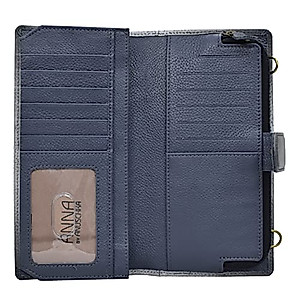 Anna by Anuschka Bi-Fold Wallet with Strap, Multicolor