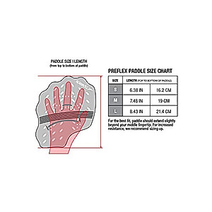 Speedo Unisex Swim Training Preflex Paddles Red, Medium