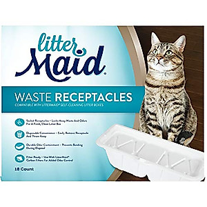 LitterMaid Litter Box Waste Receptacles, Disposable/Sealable Waste Receptacles for Automatic Litter Boxes