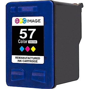 GPC Image Remanufactured Ink Cartridge Replacement for HP 56 57 Ink High Yield to use with Deskjet 5550 5650 5150 5850 Photosmart 7260 7450 7150 7350 Printer (1 Black, 1 Tri-Color, 2-Pack)