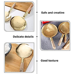 Kitchen Utensils Set Kitchen Utensils Set Kitchen Tofu Scoop Bean Curd Shovel Wooden Handle Rice Scoop Tofu Serving Ladle Tofu Making Supplies 12cm Kitchen Utensils Kitchen Utensils