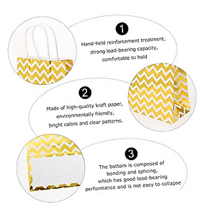 GLEAVI 36 Pcs Kraft Paper Gift Bag Candy Gift Bags Yellow Paper Bags Halloween Grocery Bags Kids Gift Bags Retail Bags Goodie Bags for Kids Xmas Gift Pouches Container Child Christmas