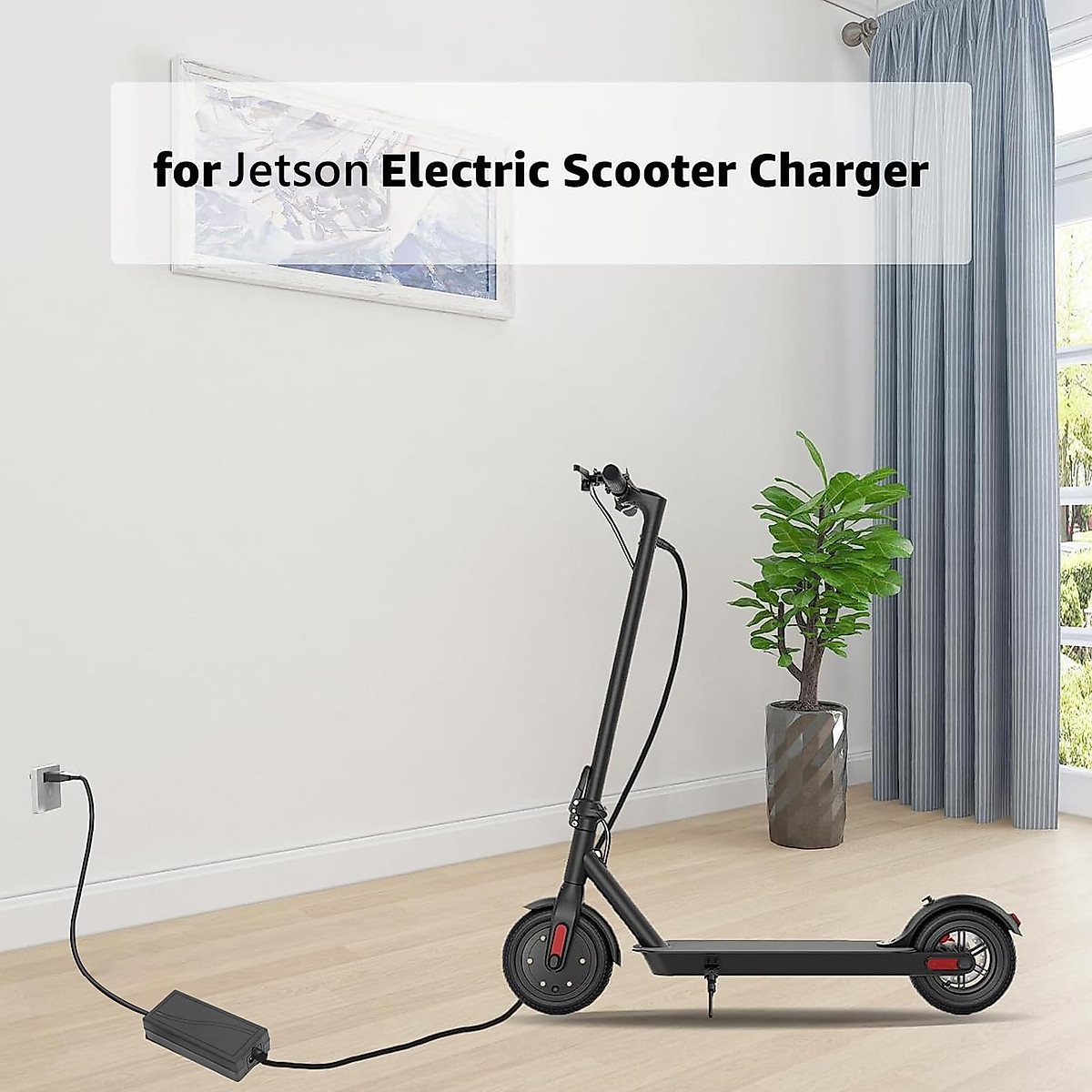 42V 2A Electric Scooter Charger, for Jetson Electric Charger, 100‑240V US Plug Folding Charging Adapter