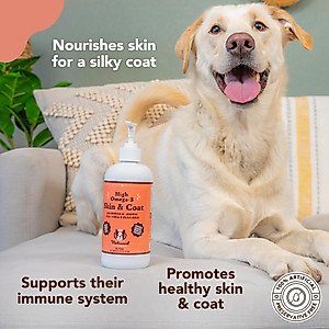 Natural Dog Company Wellness Bund$le for Dogs, Food Toppers, Liquid Supplements with (1) Skin & Coat Oil, (1) Liquid Glucosamine, (1) Calming Oil