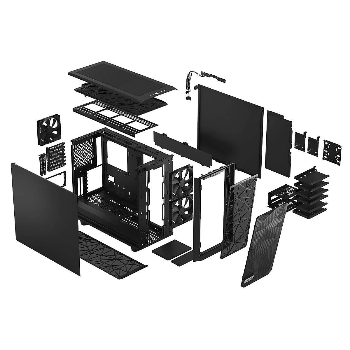 Fractal Design Meshify 2 Black ATX Flexible Mid Tower Computer Case
