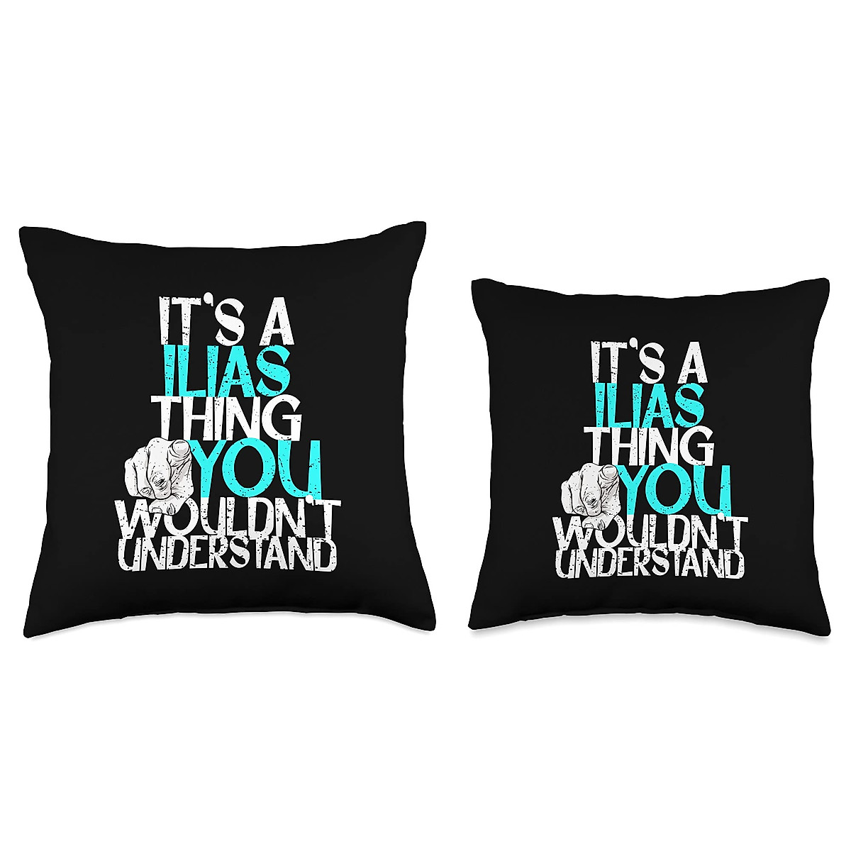 Custom Ilias Gifts & Accessories for Men It's A Ilias Thing You Wouldn't Understand Throw Pillow, 18x18, Multicolor