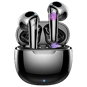 Wireless Earbud, Bluetooth 5.3 Headphones with 4 ENC Mic, Bluetooth Earbud in Ear Noise Cancelling Wireless Earphones Deep Bass Mini Earbud 40H Play IP7 Waterproof Sports Ear Buds USB-C[New Upgrade]